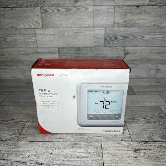 Honeywell | Other | Honeywell T6 Pro Programmable Thermostat Th622u2000 ...